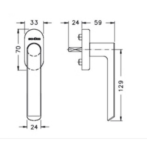 Schuco 269017 Window Handle